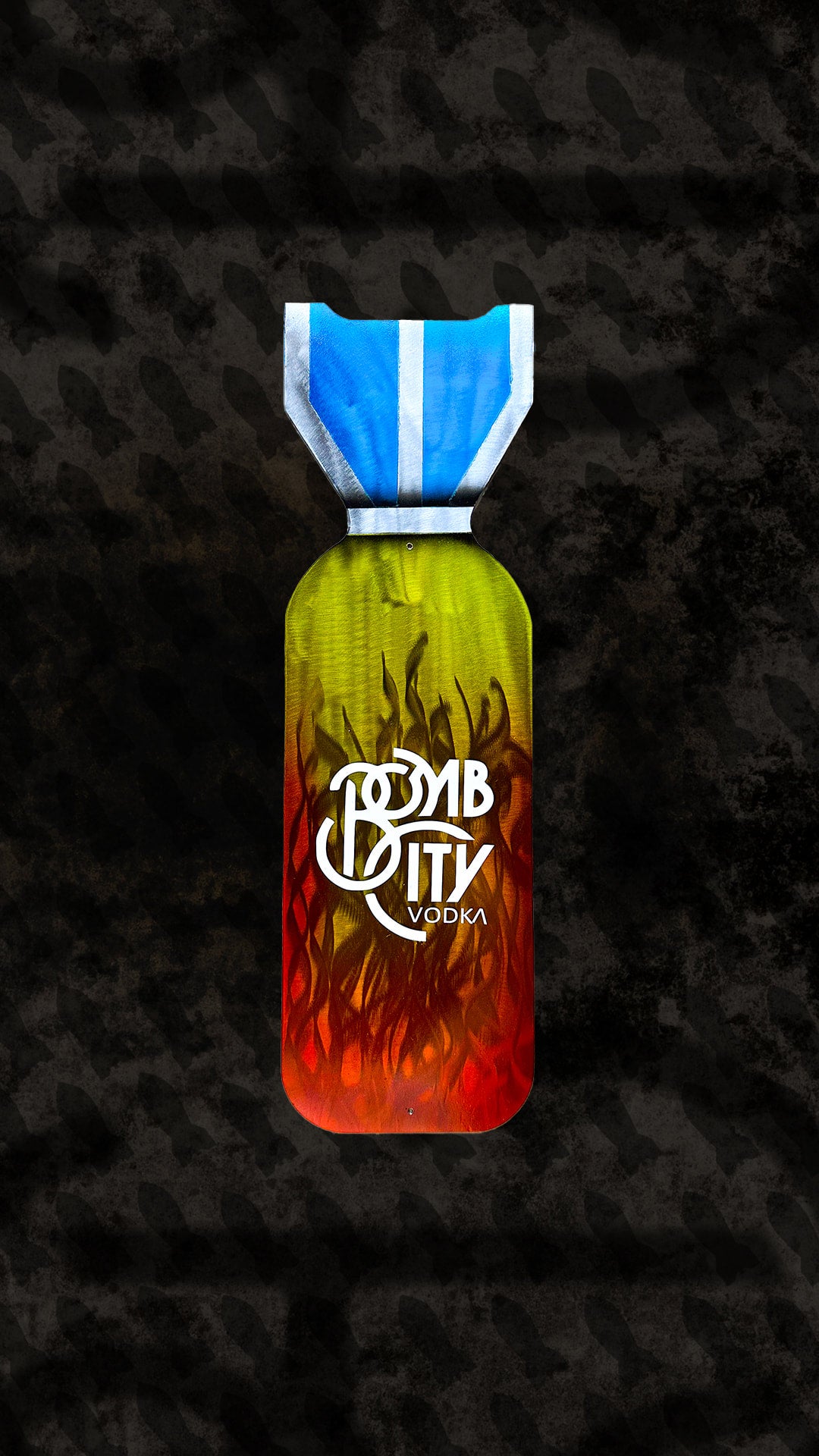 Small Bomb City Vodka Sign - Colored | Bomb City Distillery